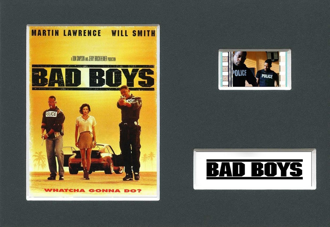 Bad Boys Will Smith Martin Lawrence Original Rare & Genuine Film Cell ...