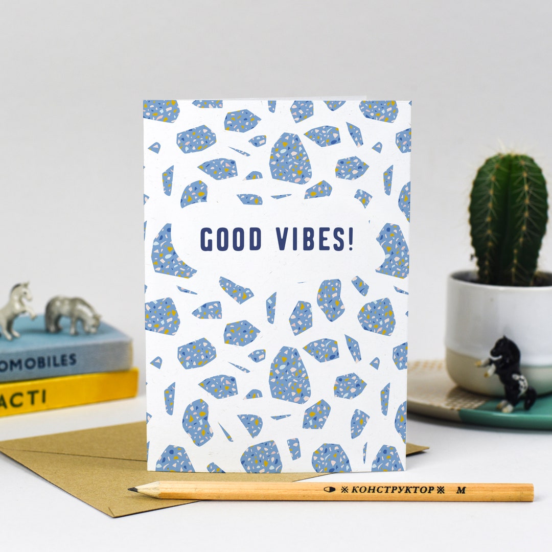 Good Vibes Card - Etsy
