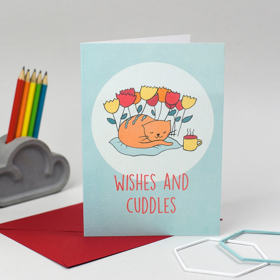 Wishes & Cuddles Card - Etsy