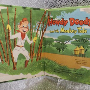 1953 Howdy Doody and the Monkey Tale Book / Whitman Publishing Company ...