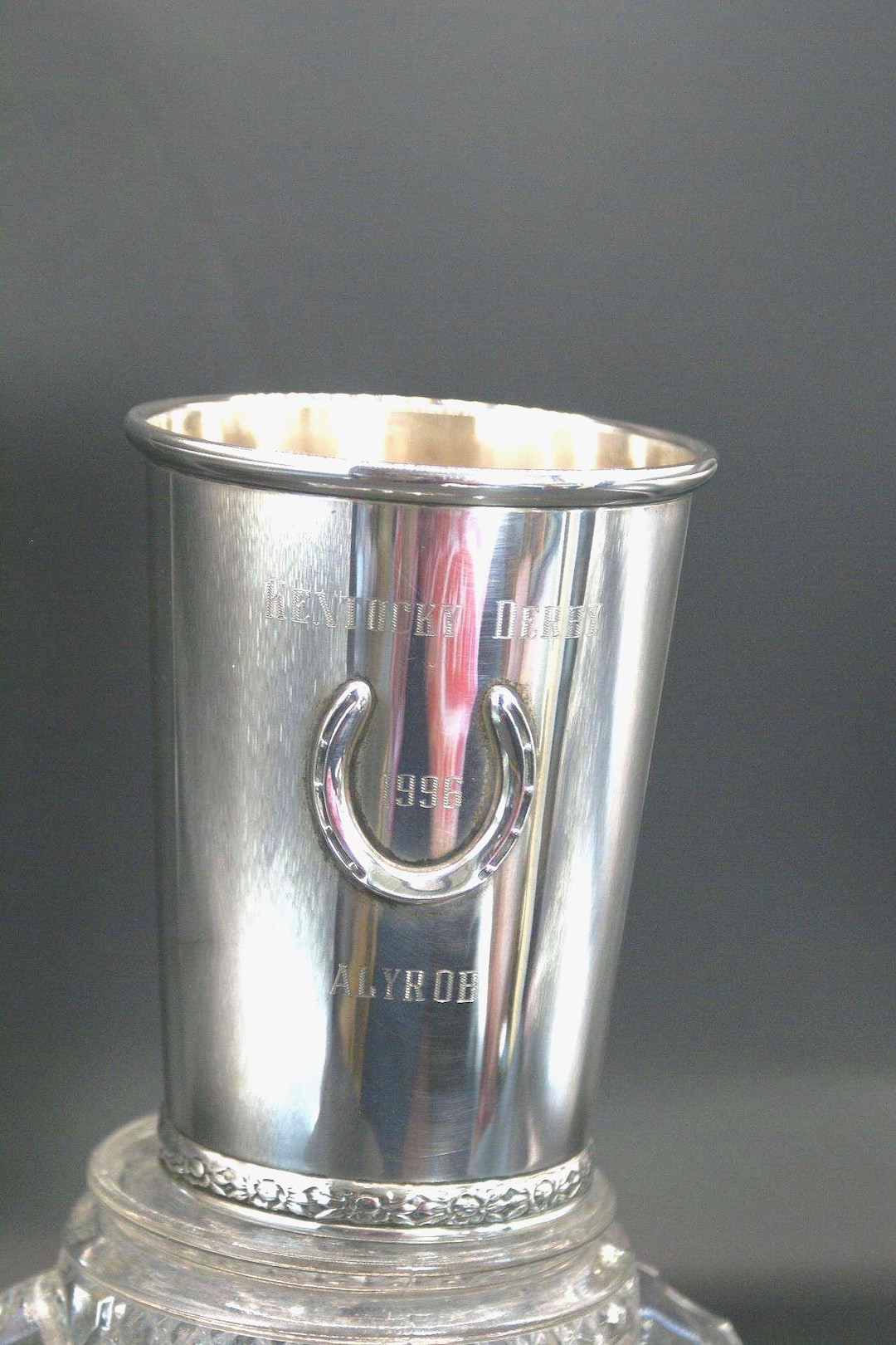 Official Kentucky Derby Mint Julep Cup / Sterling Silver With Horseshoe ...