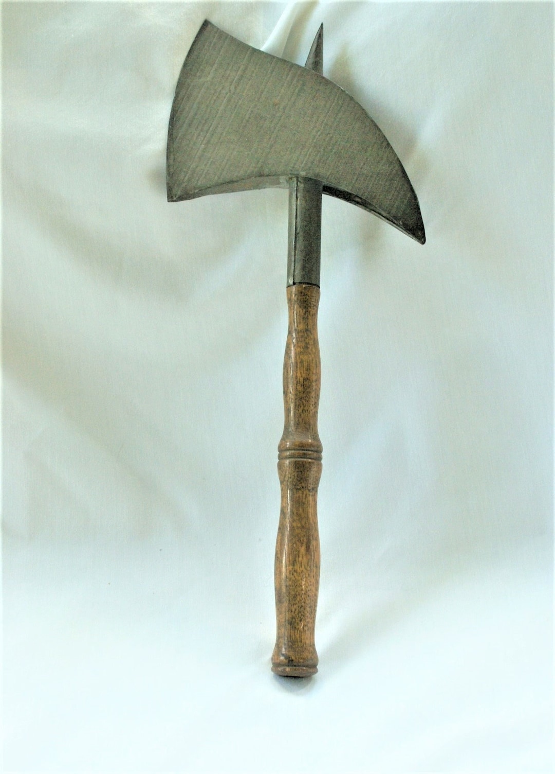 Vintage Halloween Toy Battle Axe / Old Wooden Handle / Tin Metal Blade ...