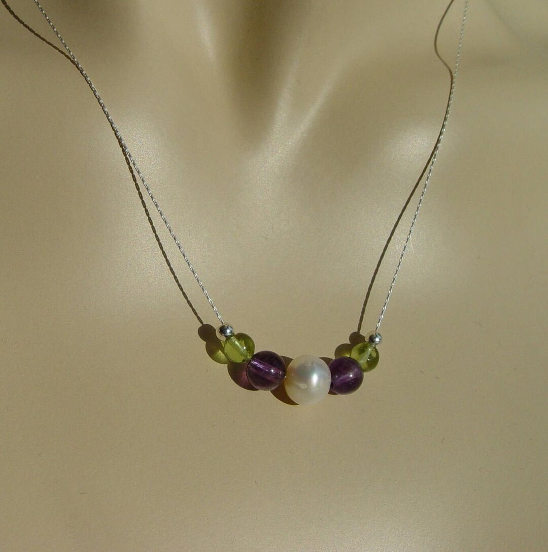 Suffragette Jewellery Suffrage Jewelry Necklace Freshwater Pearl ...