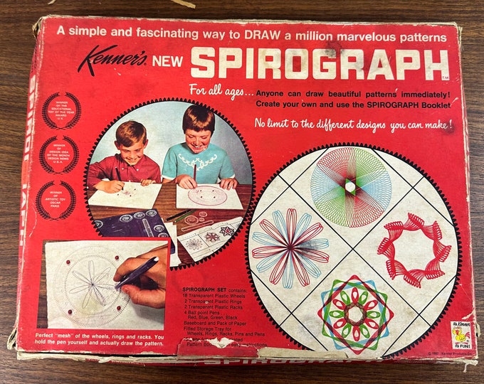 Vintage 1967 Kenner Spirograph 401 Original Design Toy 1960s Drawing ...