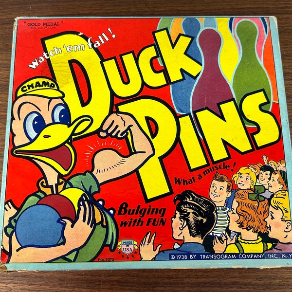 Vintage Duck Bowling Pins - Etsy