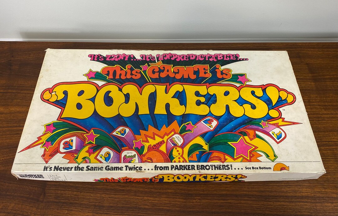 Vintage 1978 Bonkers - Never the Same Game Twice - Board Game by Parker ...
