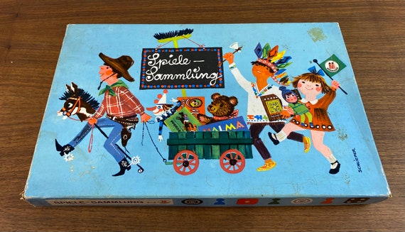 Vintage German Collection of Board Games spiele Sammlung for | Etsy