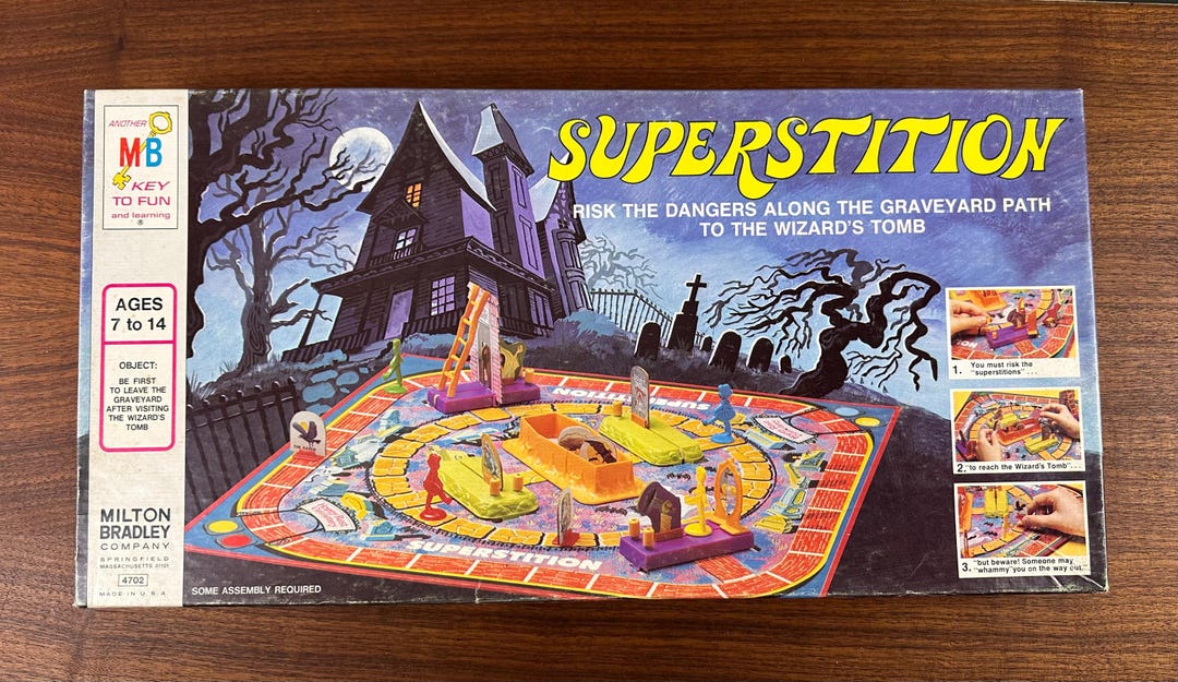 Vintage 1977 Superstition Board Game by Milton Bradley -complete ...