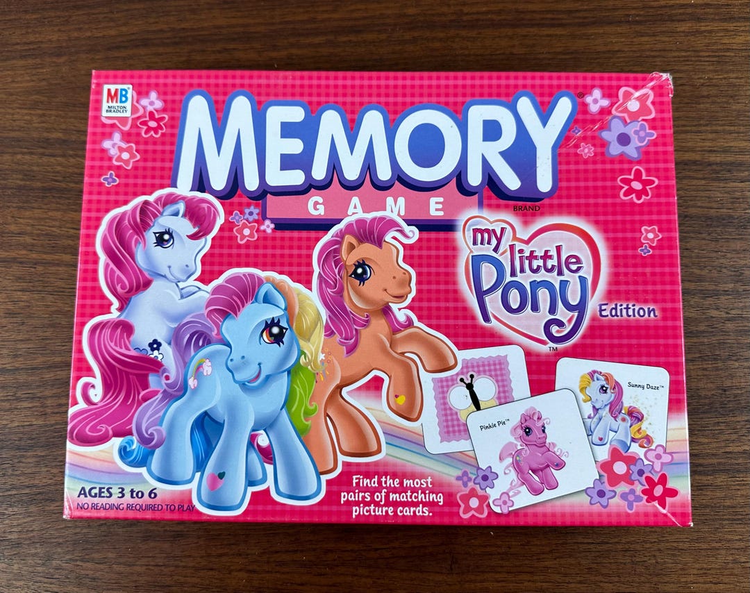 Vintage 2003 My Little Pony - A Memory Game - Complete - Etsy