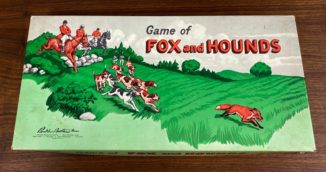Vintage 1948 Fox and Hounds Game by Parker Brothers - Etsy
