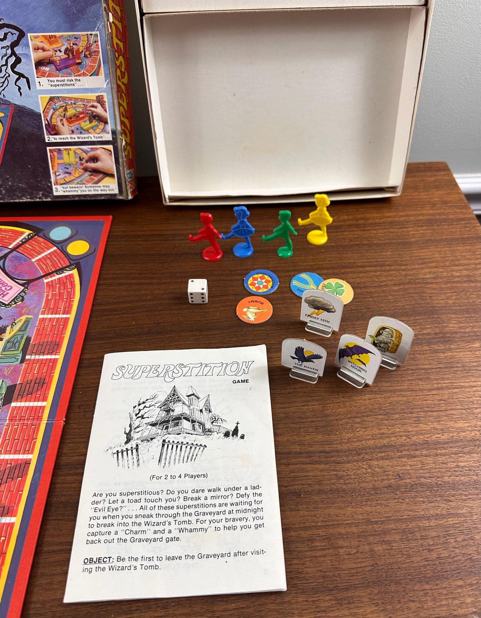 Vintage 1977 Superstition Board Game by Milton Bradley -complete - Good ...