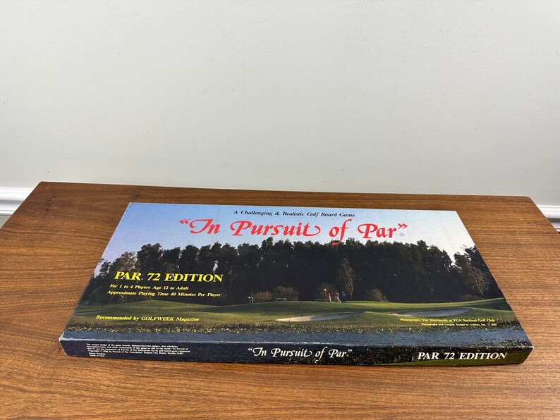 Vintage 1986 the Pursuit of Par - Golf Game - Unplayed Condition ...