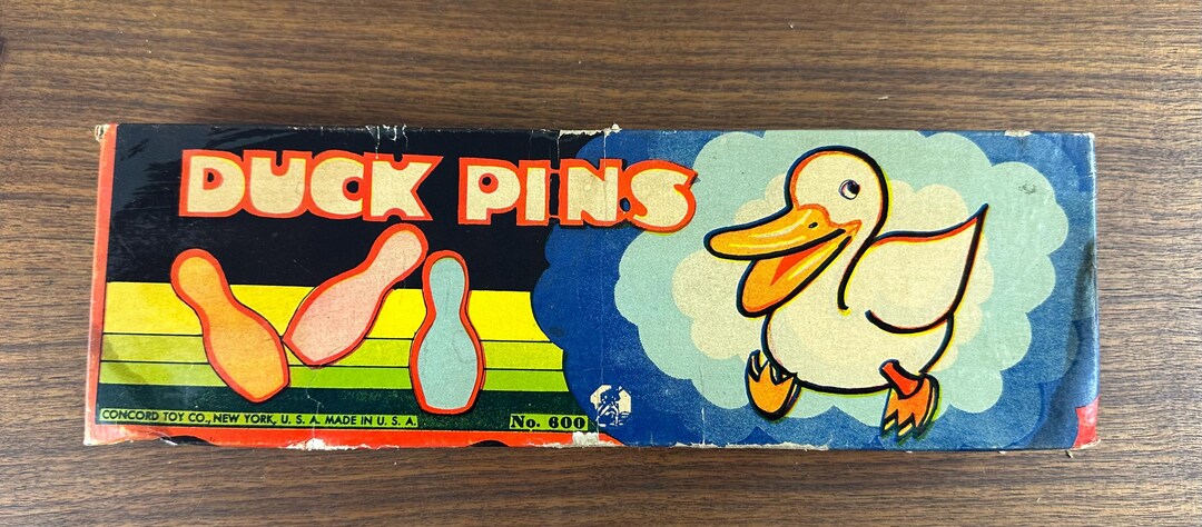 Vintage 1940s? Duck Pins Bowling Game by Concord Toys - Complete - Etsy