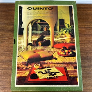 Vintage 1968 Quinto Board Game - A 3M Bookshelf Game - (with Red ...