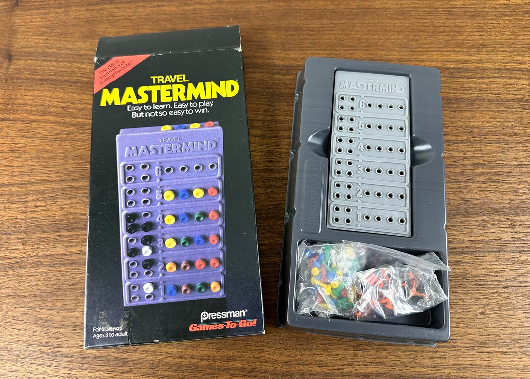 Vintage 1988 Travel Mastermind Board Game by Invicta Complete Bags of ...