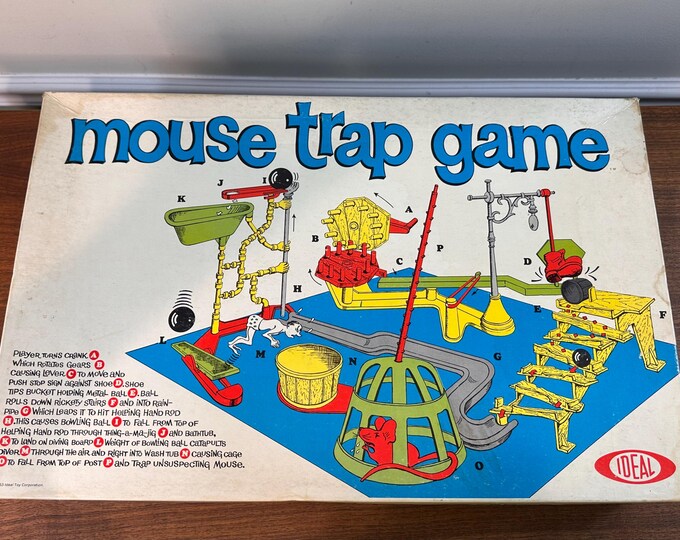 Vintage 1963 Original Mouse Trap Game by Ideal - Complete - Game Was ...