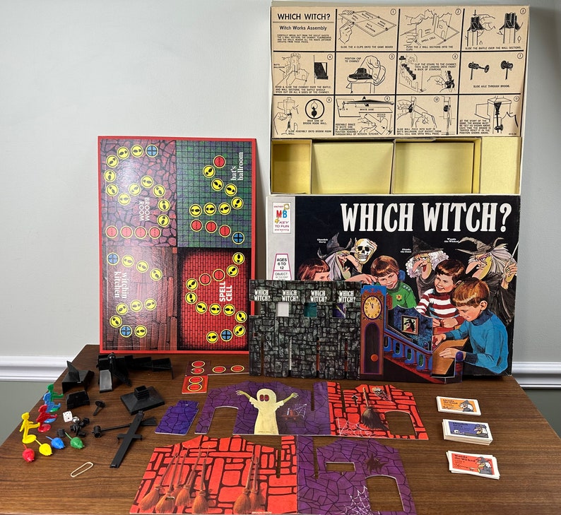 Vintage 1971 Which Witch Board Game Complete older Version - Etsy