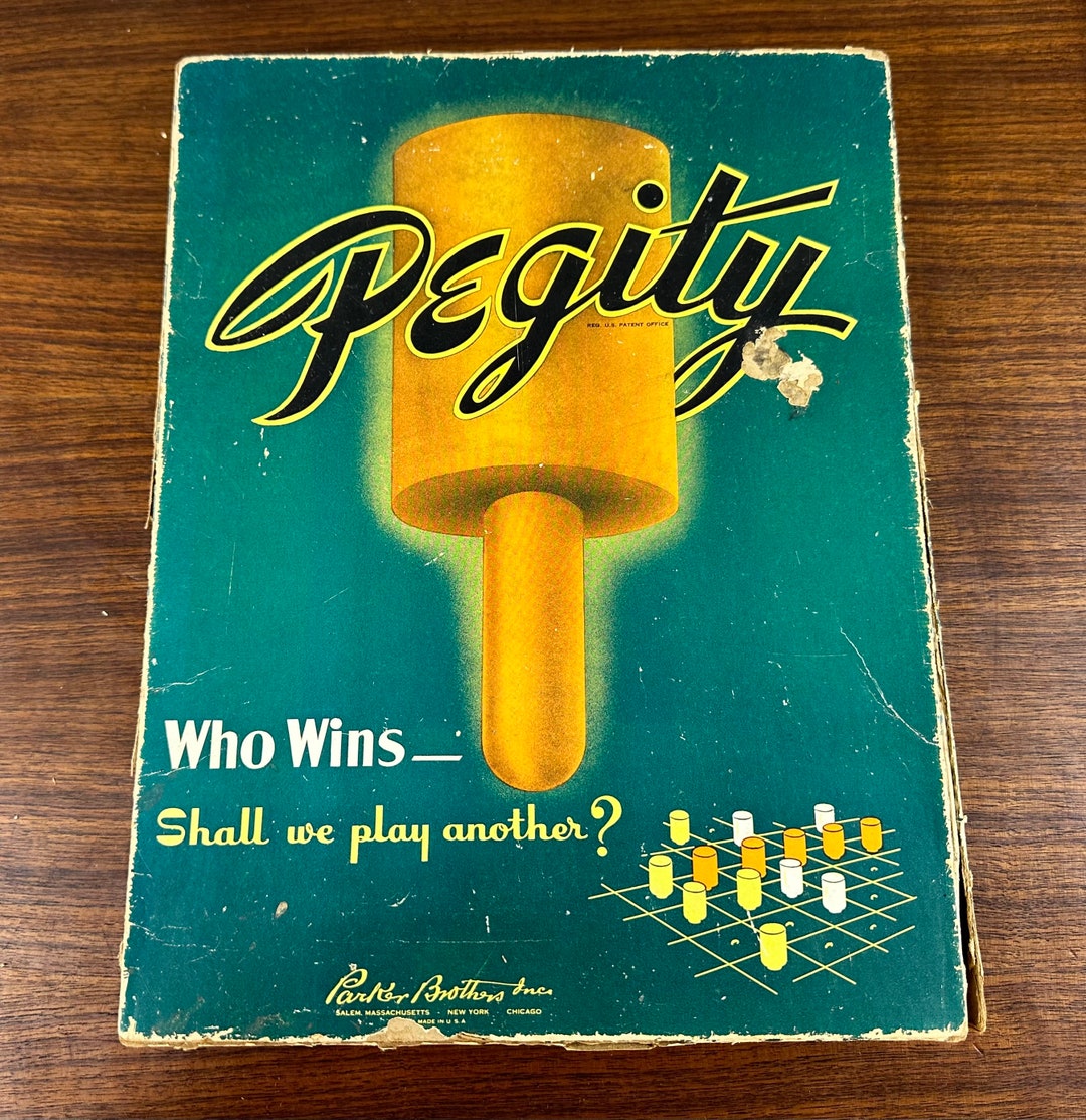 Vintage 1930 Pegity by Parker Brothers - Complete - Box Condition ...