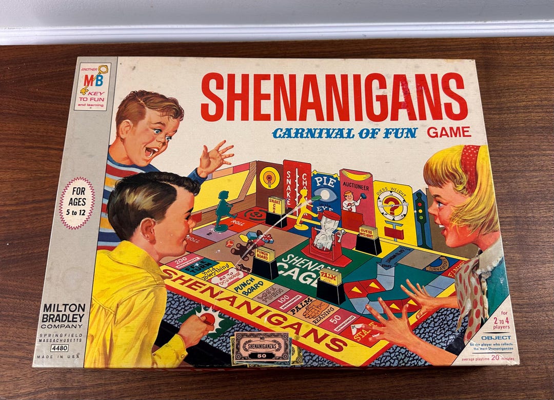 Vintage 1966 Shenanigans Board Game by Milton Bradley Good Condition - Etsy