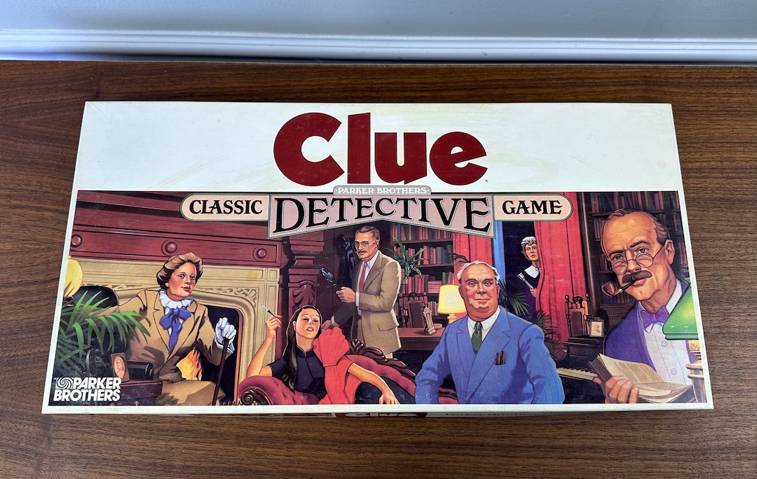 Vintage 1986 Clue Board Game: Parker Brothers Classic Detective - Etsy