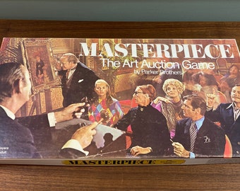 Vintage 1970 Masterpiece the Art Auction Board Game by Parker Brothers ...