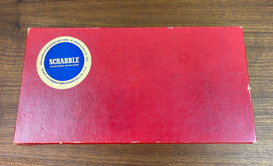 Vintage 1955 Dutch Edition of the Word Game Scrabble - Complete ...