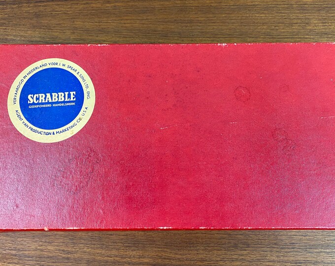 Vintage 1955 Dutch Edition of the Word Game Scrabble - Complete ...