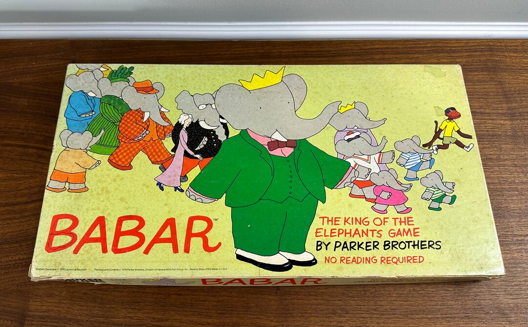 Vintage NOS 1978 Babar the King of the Elephants Game by Parker ...