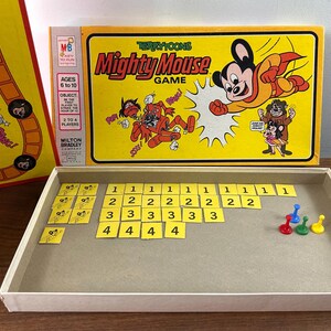 Vintage 1978 Mighty Mouse Terrytoons Game by Milton Bradley - Complete ...