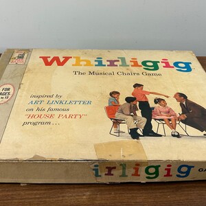Vintage 1963 Whirligig Board Game by Art Linkletter and Milton Bradley - Complete - Box Issues ...
