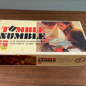 Vintage 1969 Tumble Numble - A Math Dice Number Game - Portable Cube ...