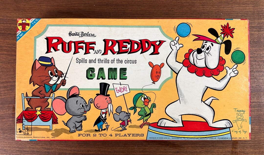 Vintage 1962 Ruff and Reddy Circus Game by Transogram - Etsy