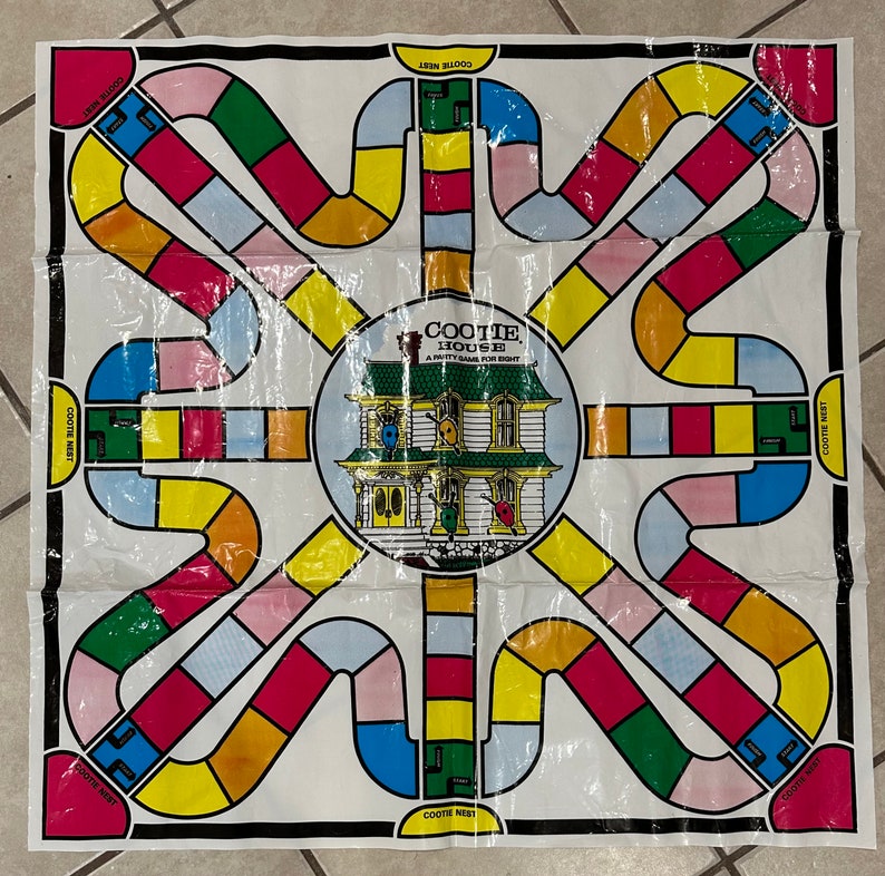 Vintage 1966 Cootie House Board Game Complete With Vinyl - Etsy