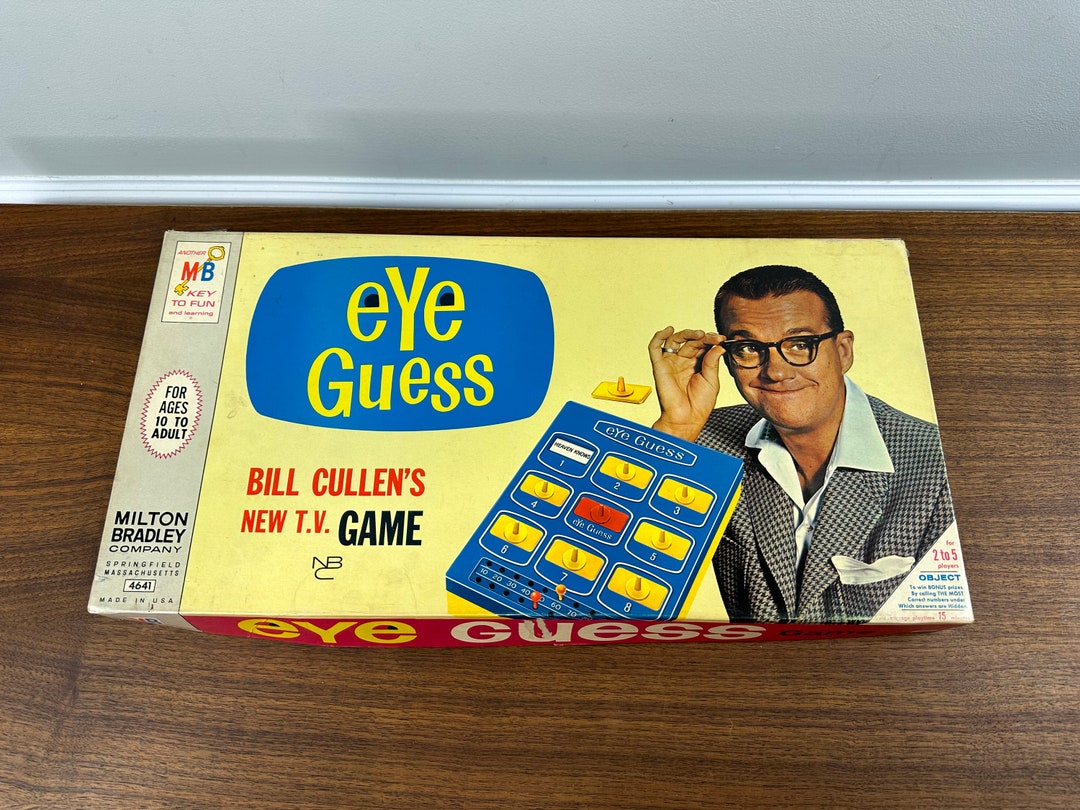 Vintage 1966 Eye Guess Board Game - Bill Cullen's NBC Game - Etsy