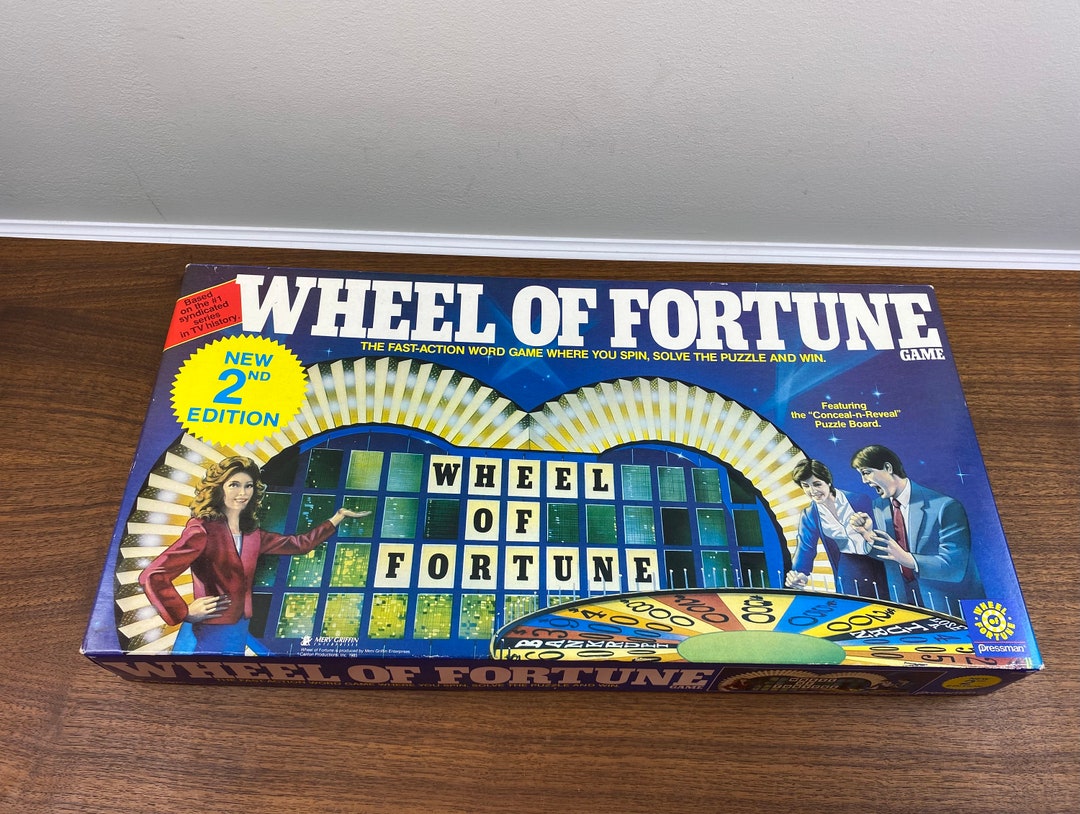 Vintage 1986 Wheel of Fortune by Pressman - 2nd Edition - Complete ...