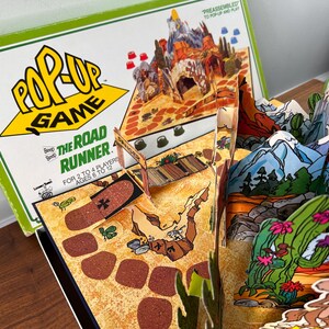 Vintage 1982 Pop up the Road Runner Board Game by Whitman - Complete - Etsy