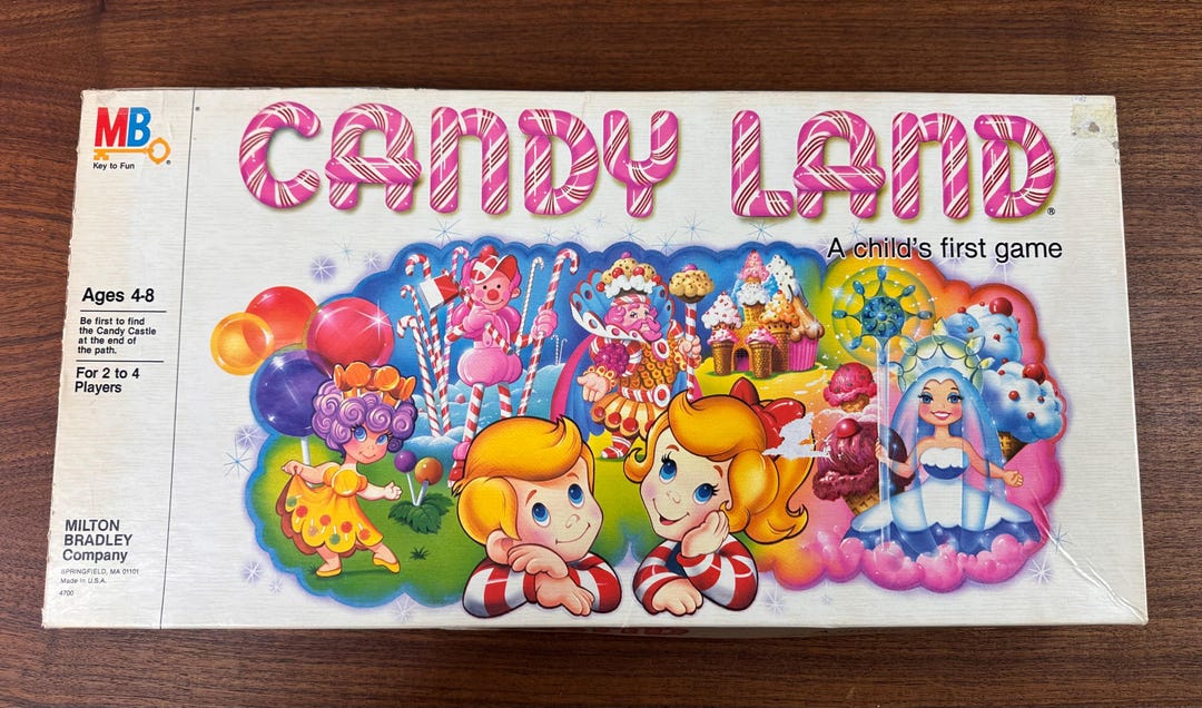 Vintage 1984 Candy Land Board Game - A Child's First Game by Milton ...