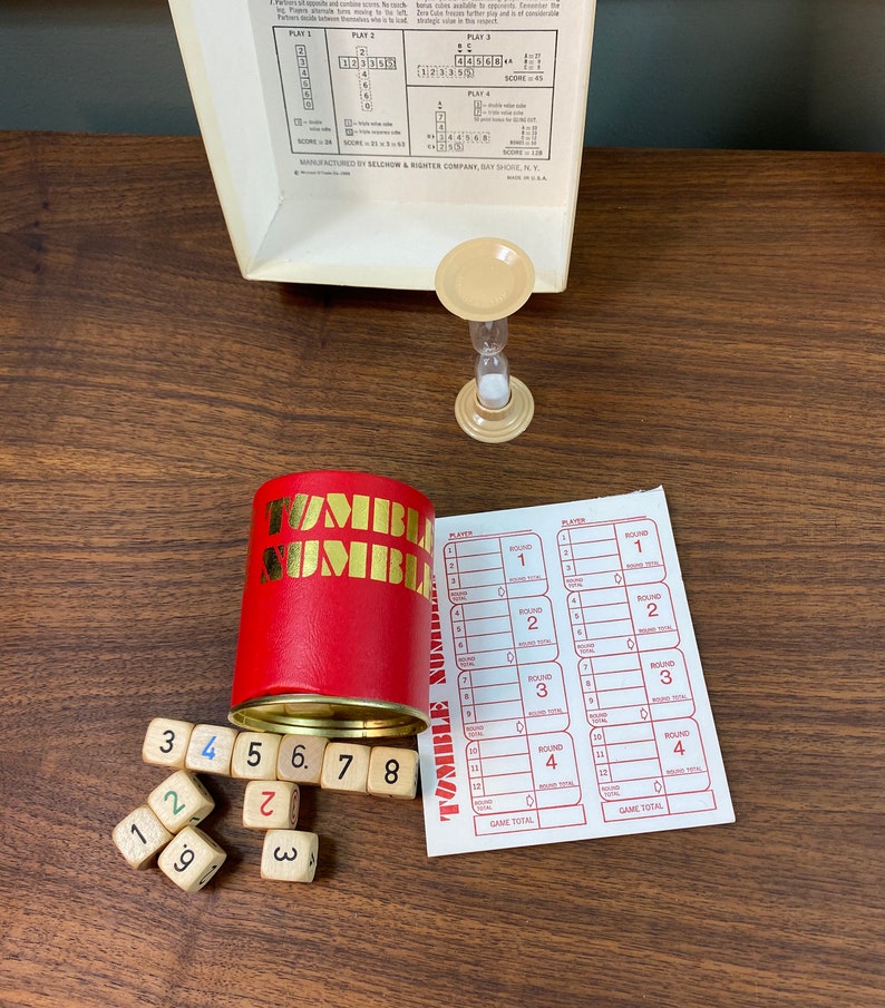 Vintage 1969 Tumble Numble A Math Dice Number Game - Etsy