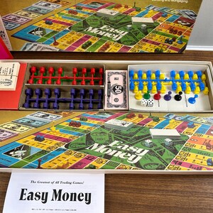 Vintage 1974 Easy Money Board Game by Milton Bradley - Un Played ...