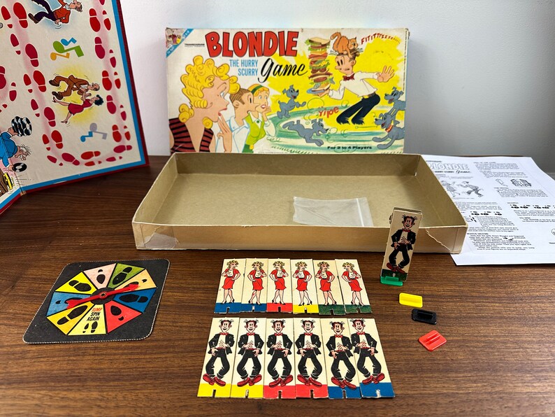 Vintage 1966 Blondie Hurry Scurry Game - Good Condition - Etsy