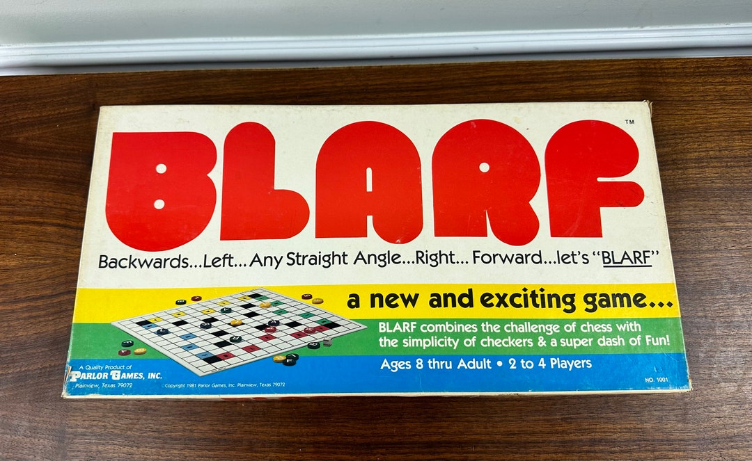Vintage 1981 BLARF Board Game by Parlor Games, Inc. - Complete - Etsy