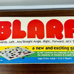 Vintage 1981 BLARF Board Game by Parlor Games, Inc. - Complete - Etsy