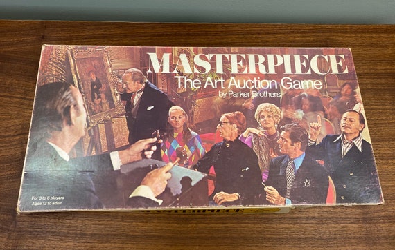 Vintage 1970 Masterpiece the Art Auction Board Game by Parker Brothers ...