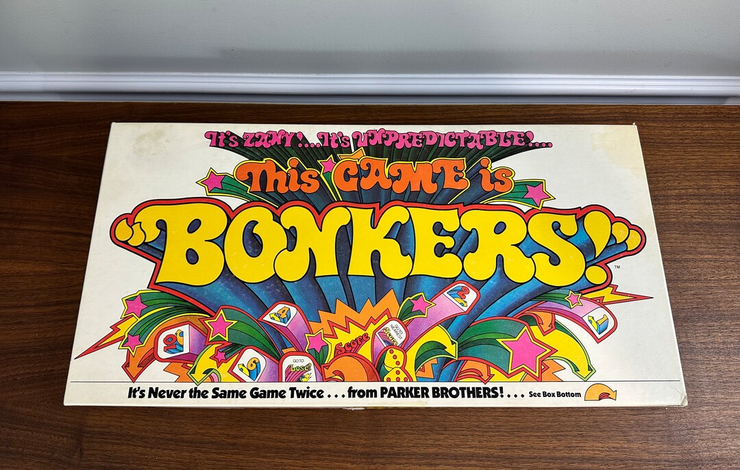 Vintage 1978 Bonkers - Never the Same Game Twice - Board Game by Parker ...