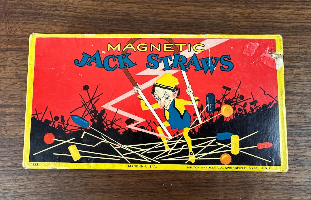 Antique 1920s Magnetic Jack Straws by Milton Bradley - Etsy