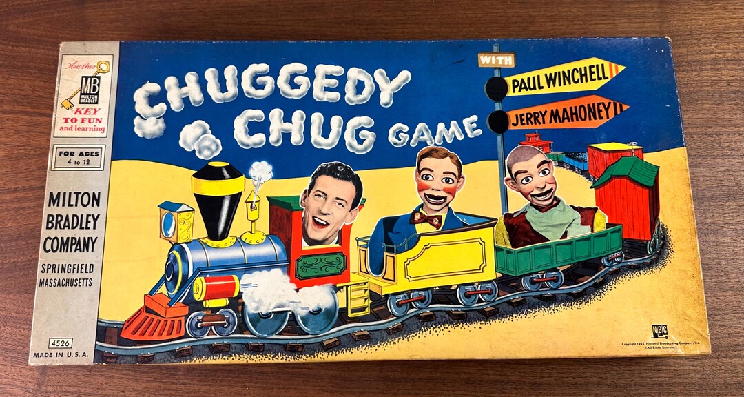 Vintage 1955 Chuggedy Chug Train Game - Milton Bradley, Complete - Etsy