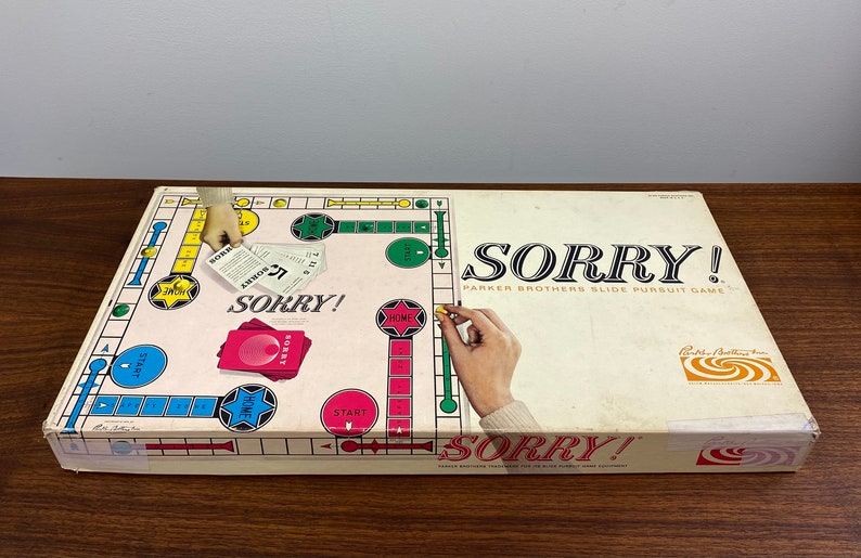 Vintage Sorry Parker Bros Board Game 1964 Well Loved Edition - Etsy