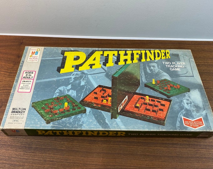 Vintage 1977 Pathfinder Maze Game by Milton Bradley Complete - Etsy