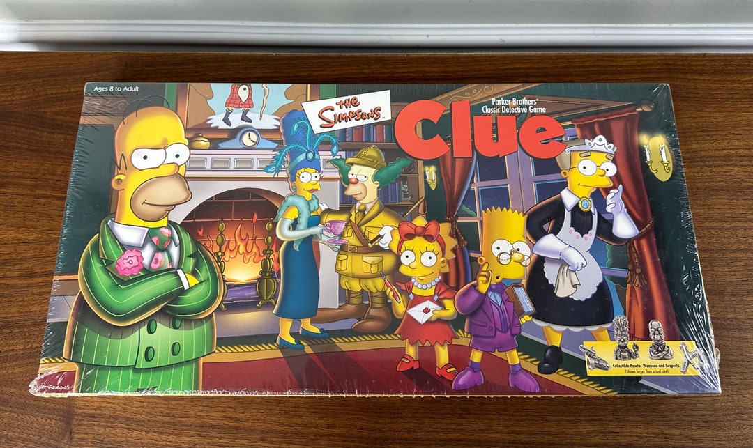 Vintage (NOS) 2000 the Simpsons: Clue - Parker Brothers Classic ...