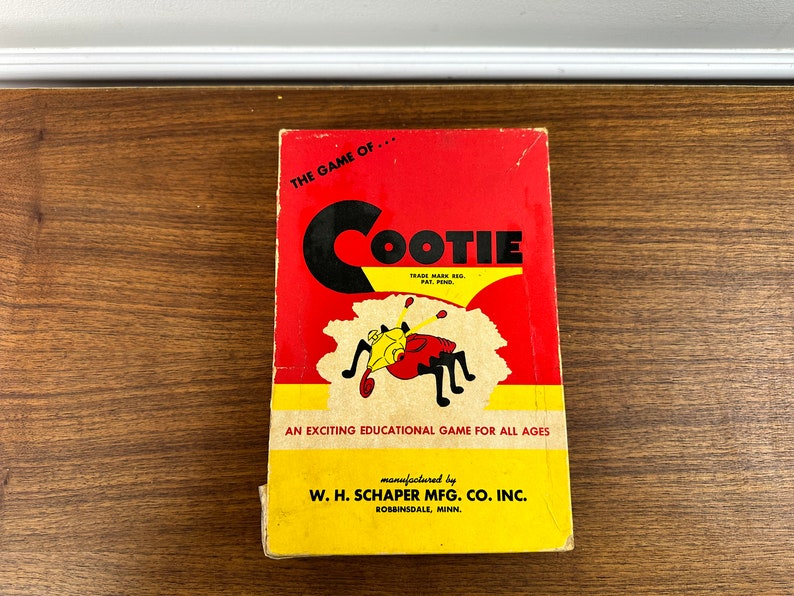 Vintage 1949 Cootie Game - Complete - Etsy